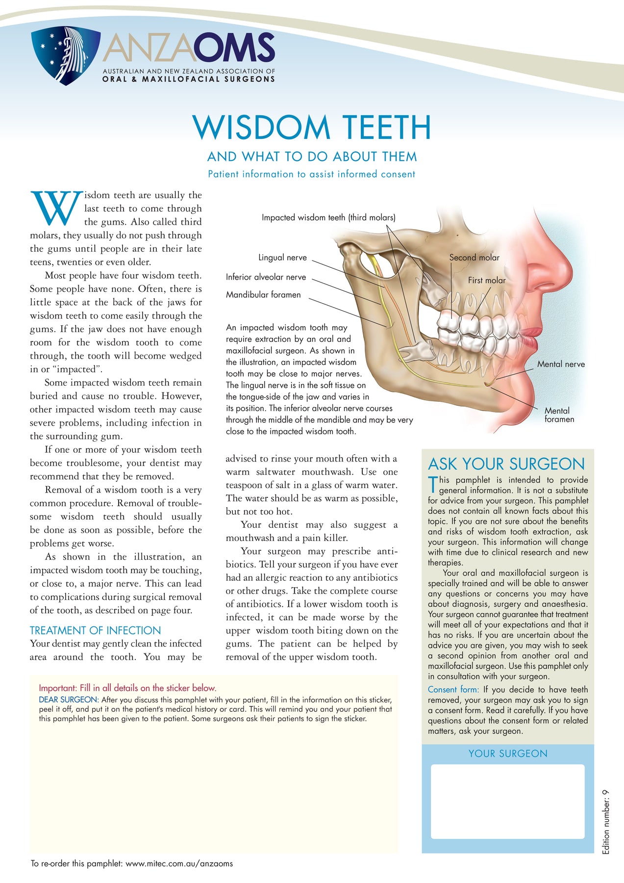 ANZAOMS Patient Education for Oral Maxillofacial Surgeons | Mi-tec ...