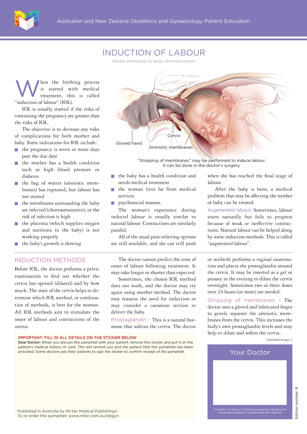 Induction of Labour – Mi-tec Medical Publishing