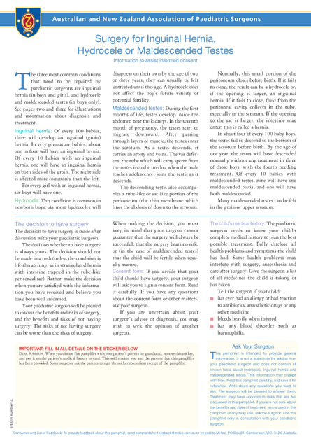 Inguinal Hernia, Hydrocele or Maldescended Testes in Small Children ...