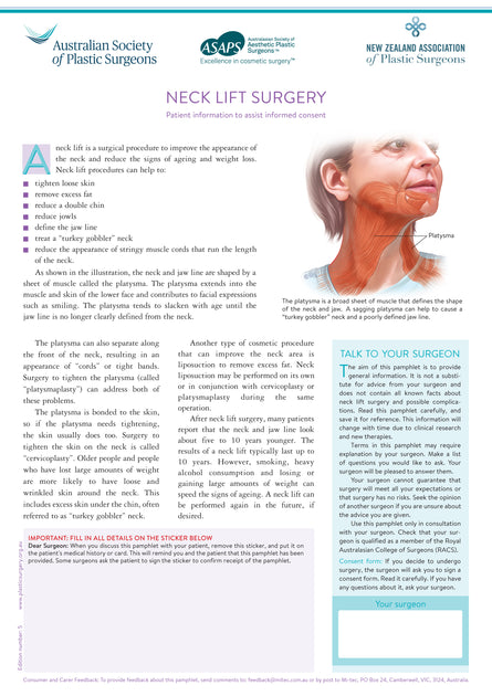 Neck Lift Surgery – Mi-tec Medical Publishing