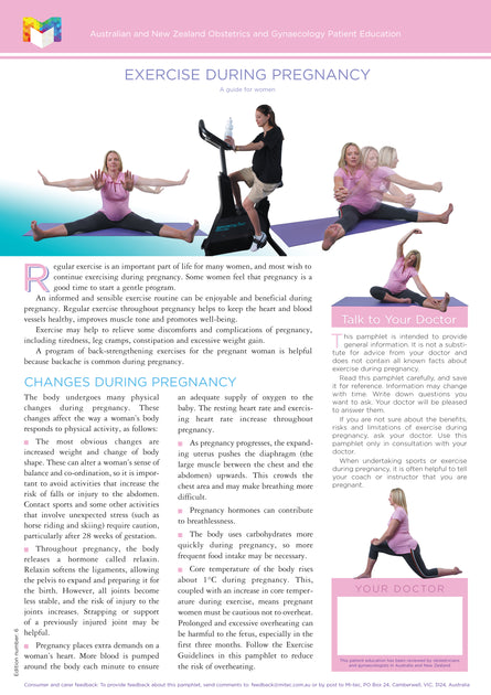 Exercise During Pregnancy – Mi-tec Medical Publishing