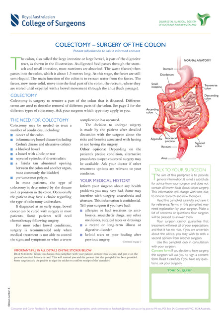 Colectomy - Surgery of the Colon – Mi-tec Medical Publishing
